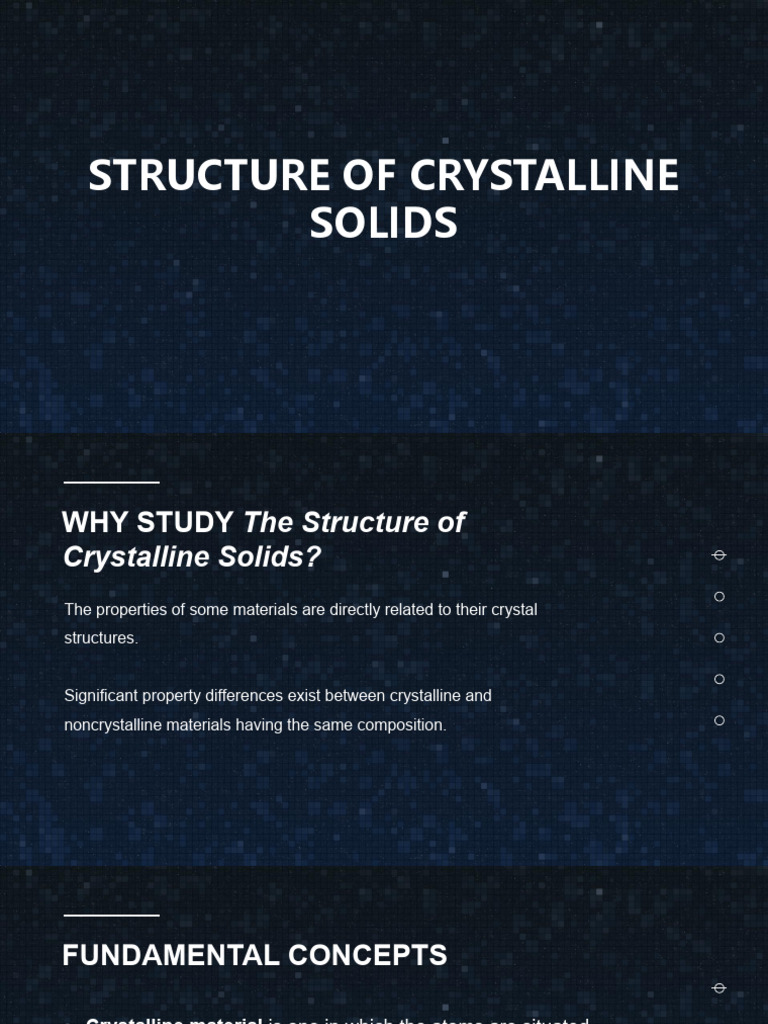 Crystalline Solids | PDF | Crystal Structure | Crystal