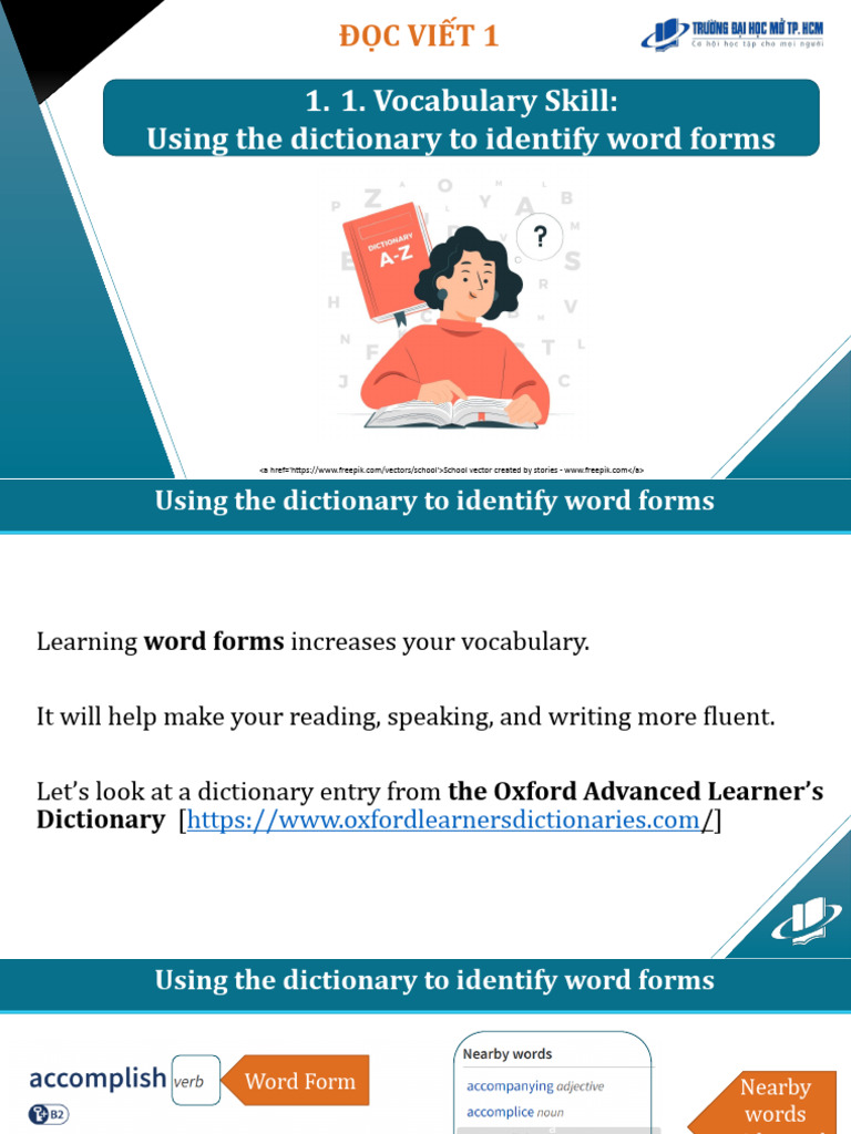 DV1 - 1.1 Vocabulary Skill | PDF | Adverb | Verb