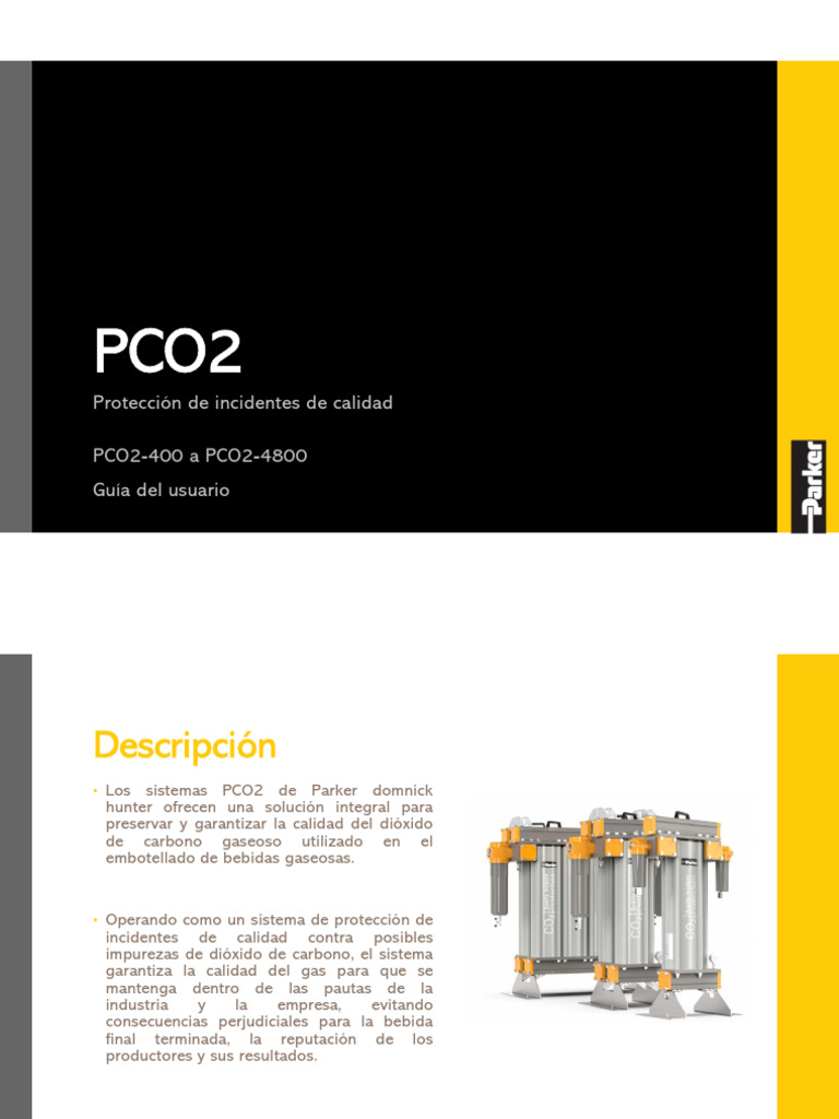 Filtro Parker - PCO2 2400 | PDF | Filtración | Ingeniería Química