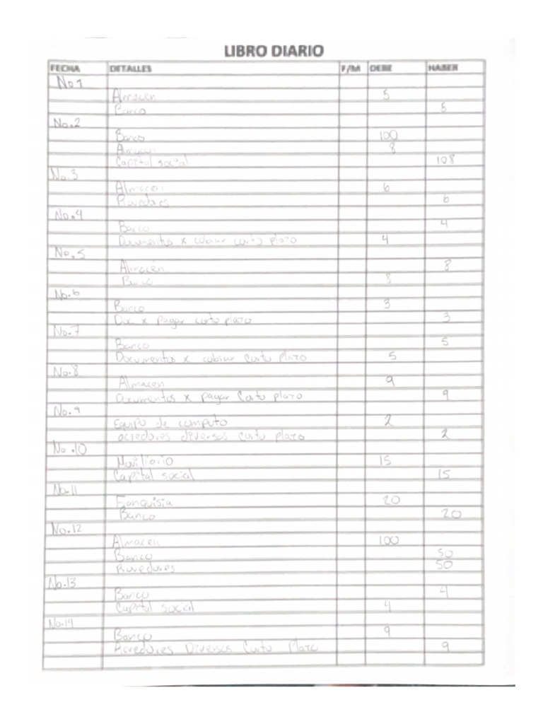 Libro Diario | PDF