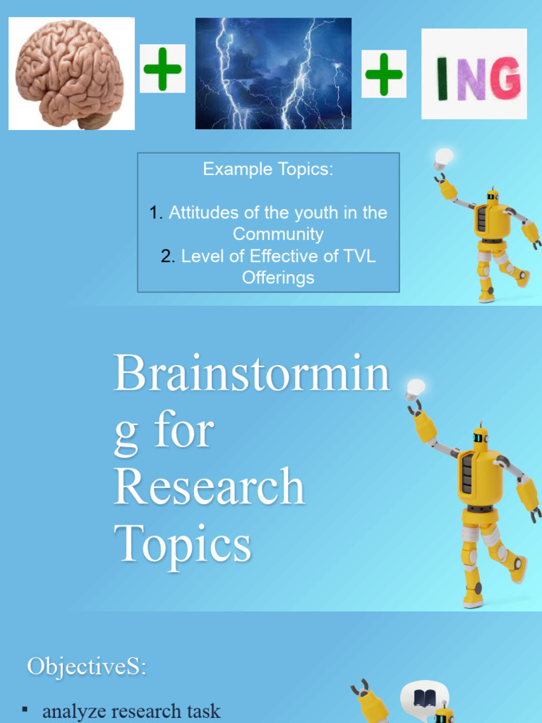 Brainstorming For Research Topics | PDF | Qualitative Research ...