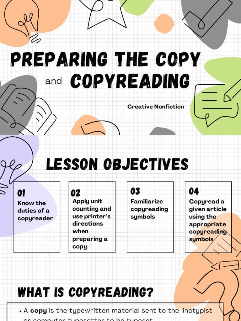 Copyreading | PDF | Copy Editing | Proofreading