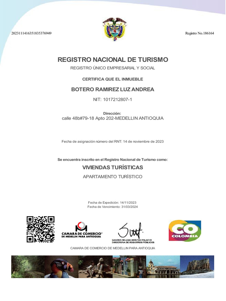 Registro Nacional de Turismo 202 | PDF