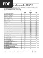 PSC-17 Scoring and Interpretation Guide | PDF