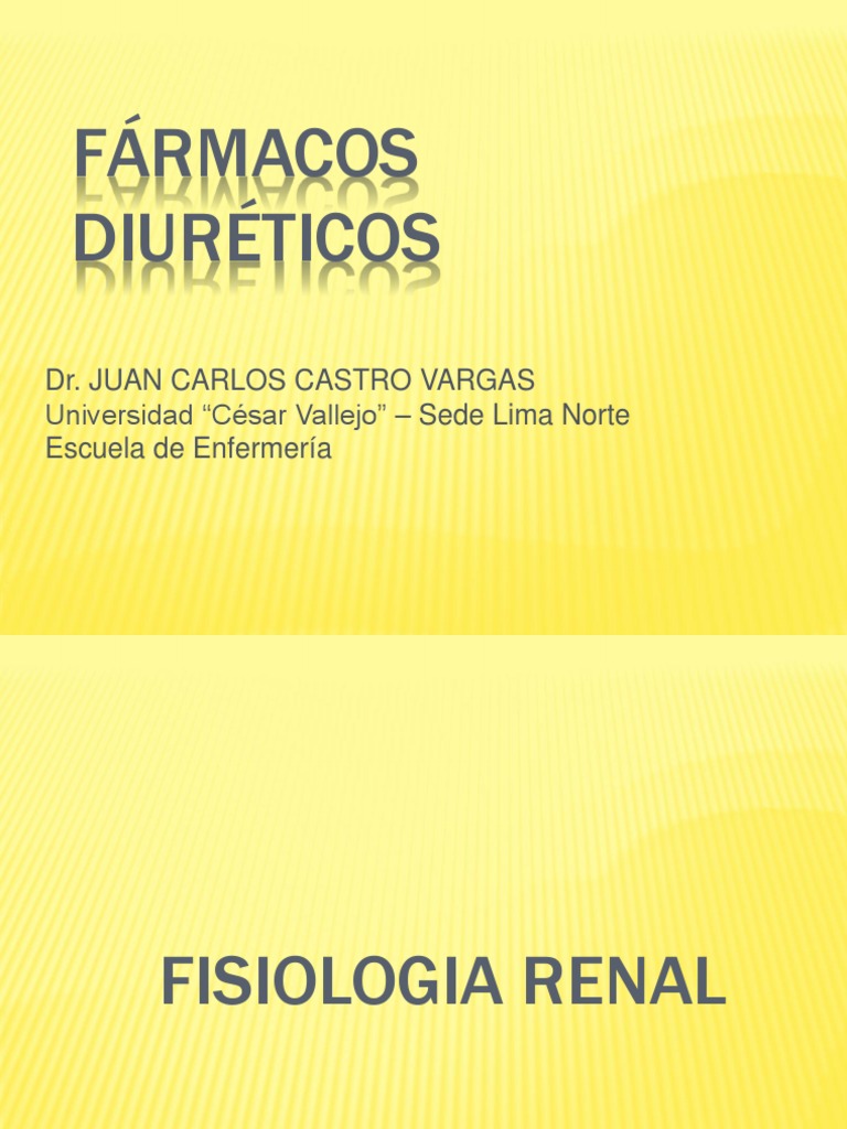 Fármacos Diuréticos | PDF | Riñón | Farmacología