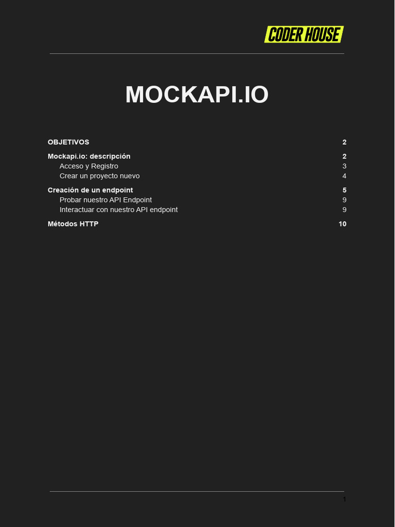 Creación de Endpoint en MOCKAPI-2 | PDF | Redes | Internet y web