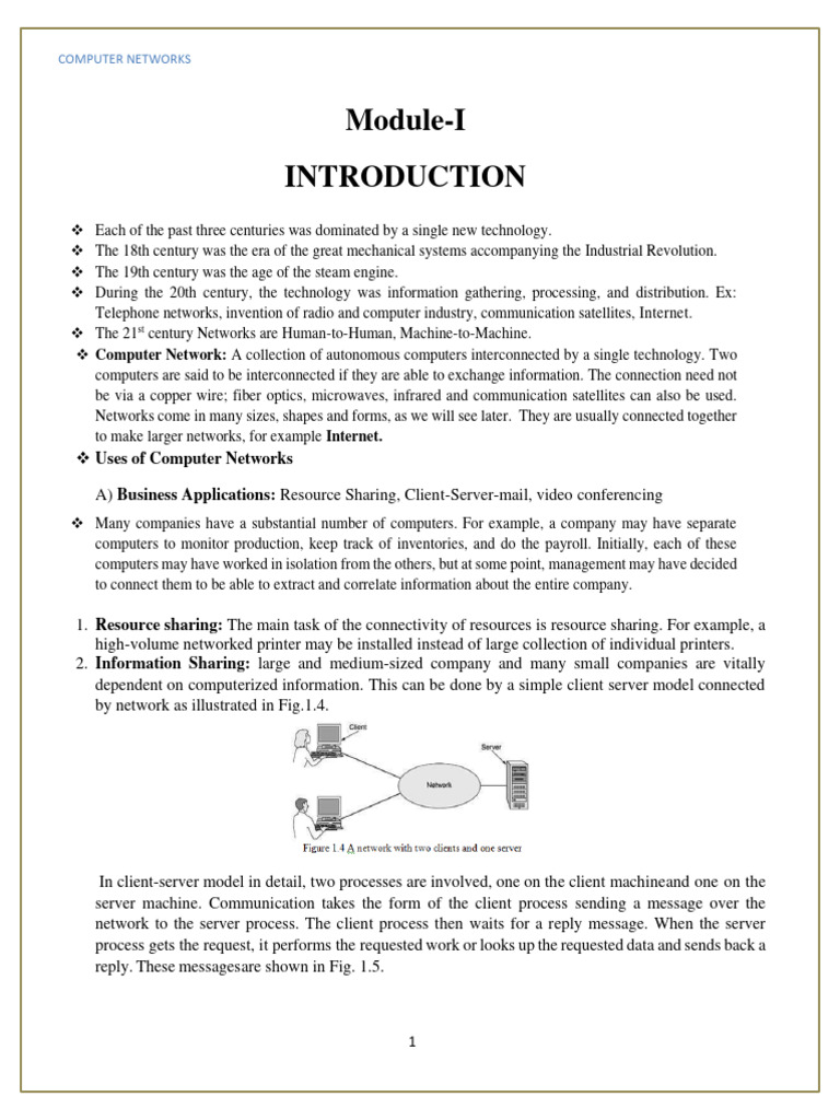 Module-I Physical Layer | PDF