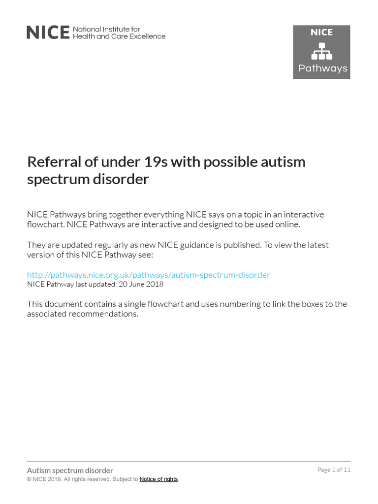 NICE3 Autism-Spectrum-Disorder-Referral-Of-Under-19s-With-Possible ...