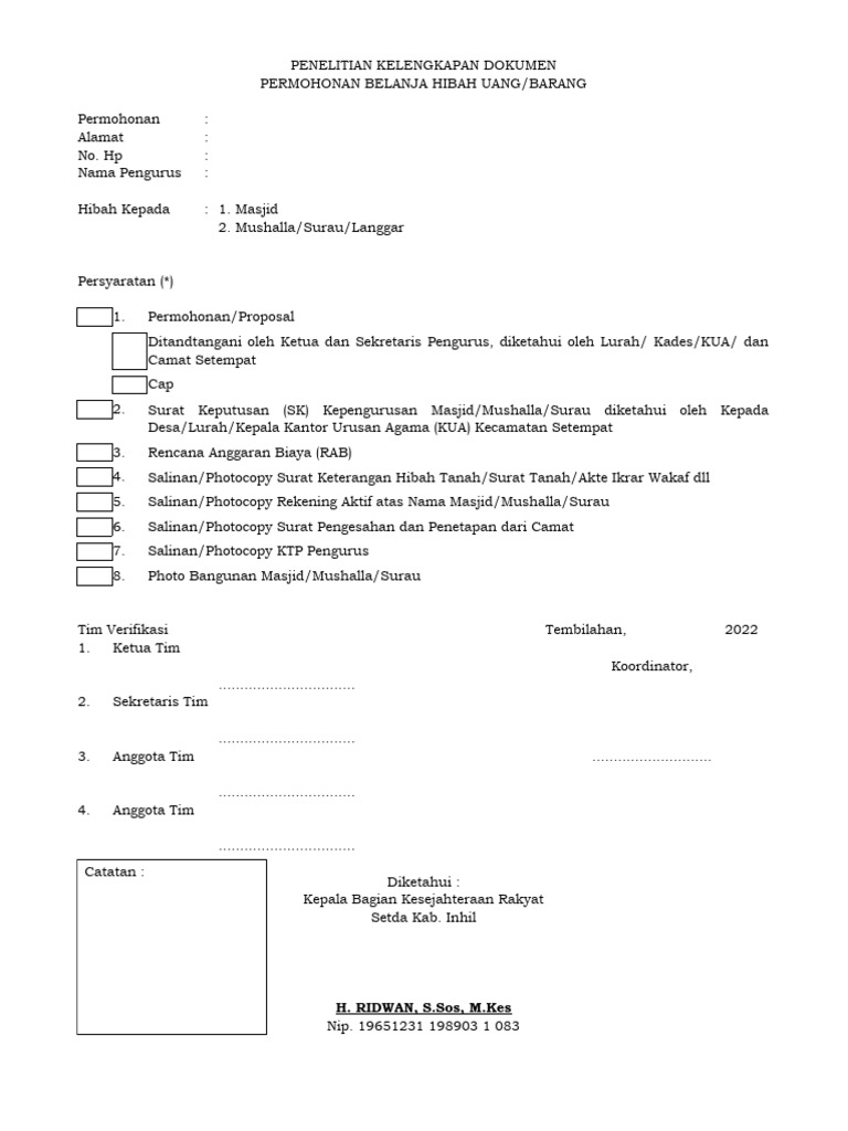 Ceklis Terbaru 2022 | PDF