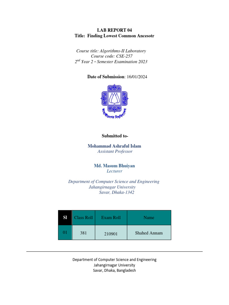 Lab Report Algorithm Pdf 7485