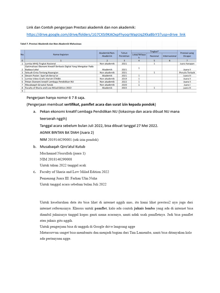 Contoh Sertifikat dan Pamflet Acara | PDF