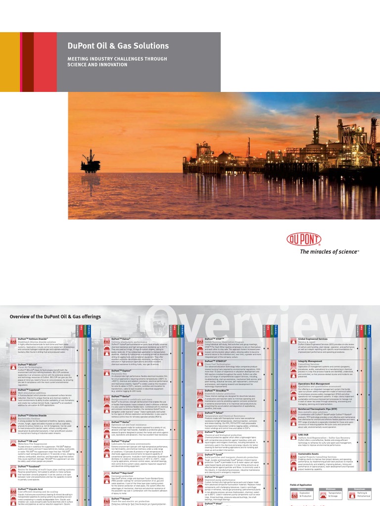 DuPont Oil and Gas Poster | PDF | Natural Gas | Du Pont