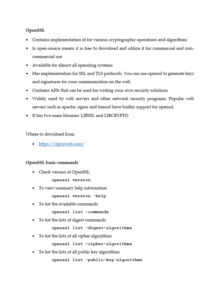 OpenSSL Lab Manual Version2-Unlocked | PDF | Key (Cryptography) | Cryptography