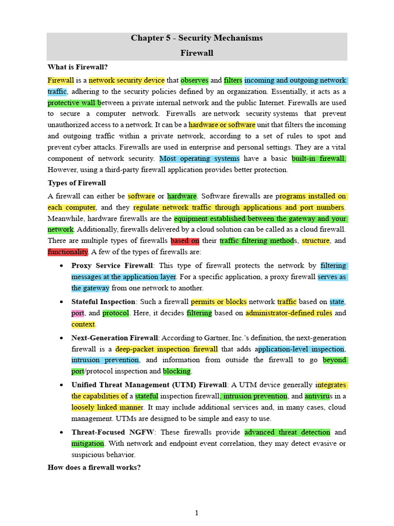 Chapter 5 - Security Mechanisms-Unlocked122 | PDF | Business