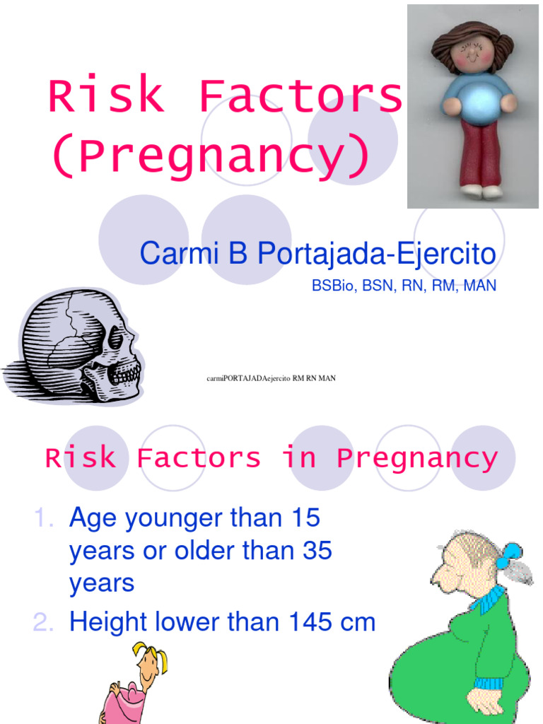 Pregnancy Risk Factors Guide | PDF | Pregnancy | Prenatal Development