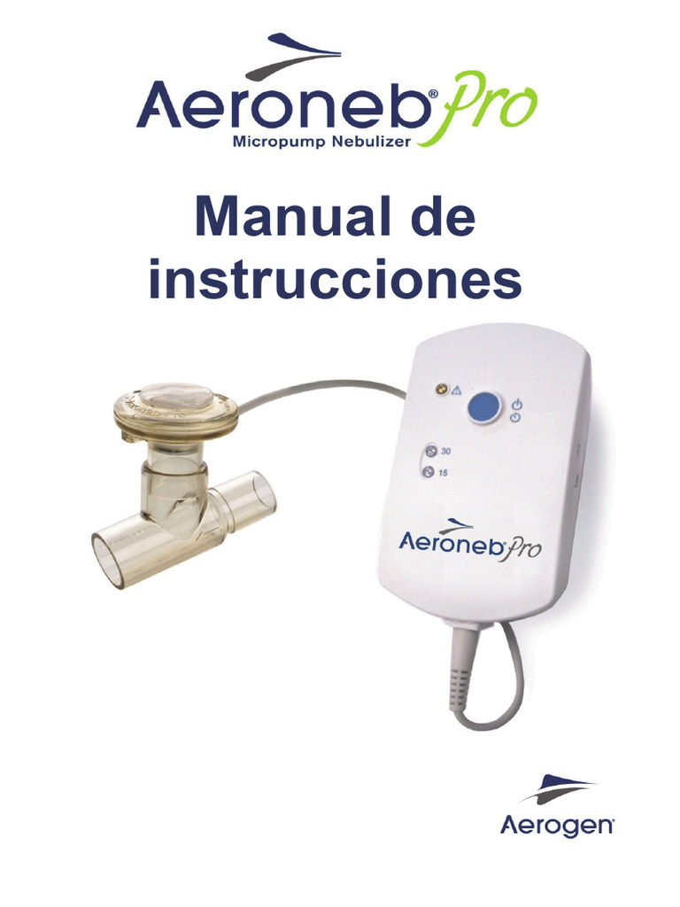 Manual Aeroneb Pro | PDF | Esterilización (Microbiología)
