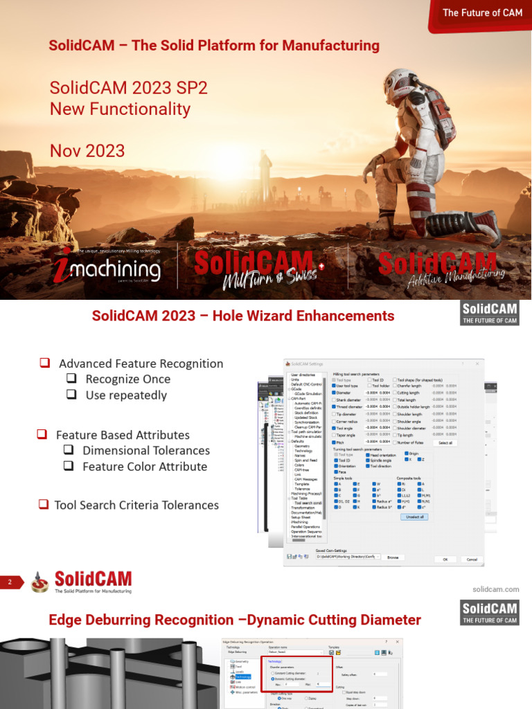 SolidCAM 2023 SP2 New Functionality Nov 2023 | PDF | Numerical Control ...