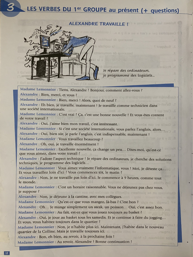 VERBES DU PREMIER GROUPE | PDF