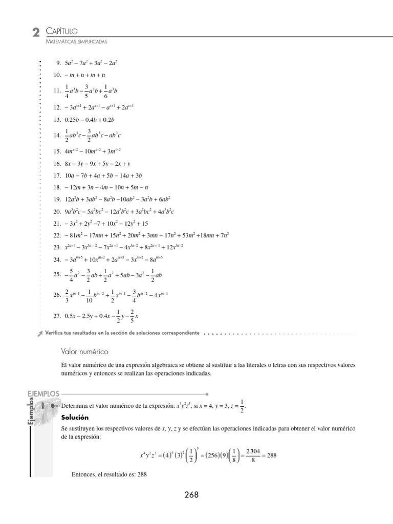 Matematicas Simplificadas CONAMAT 2 Ed.-293-303 | PDF | Sustracción ...