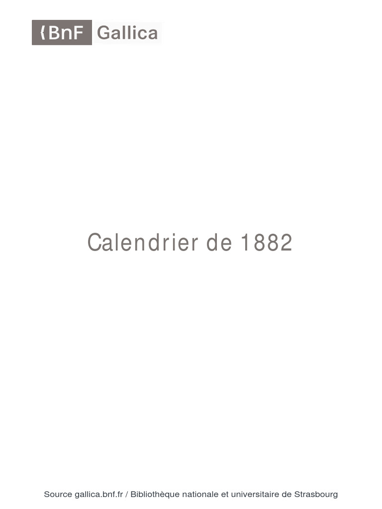 Calendrier de 1882 btv1b10213499t | PDF