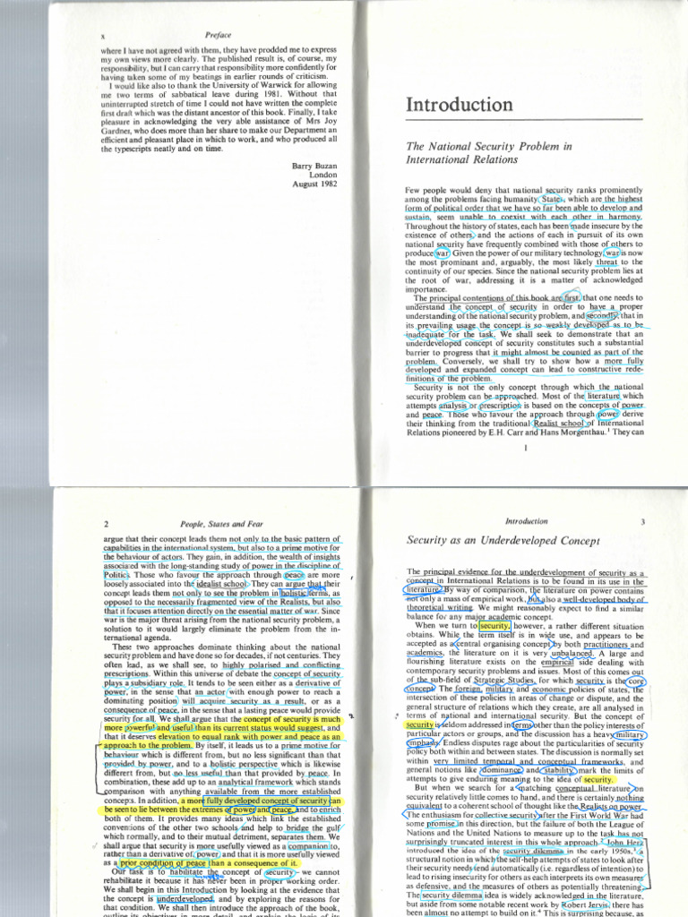 Barry Buzan, People, States Fear The National Security Problem in | PDF