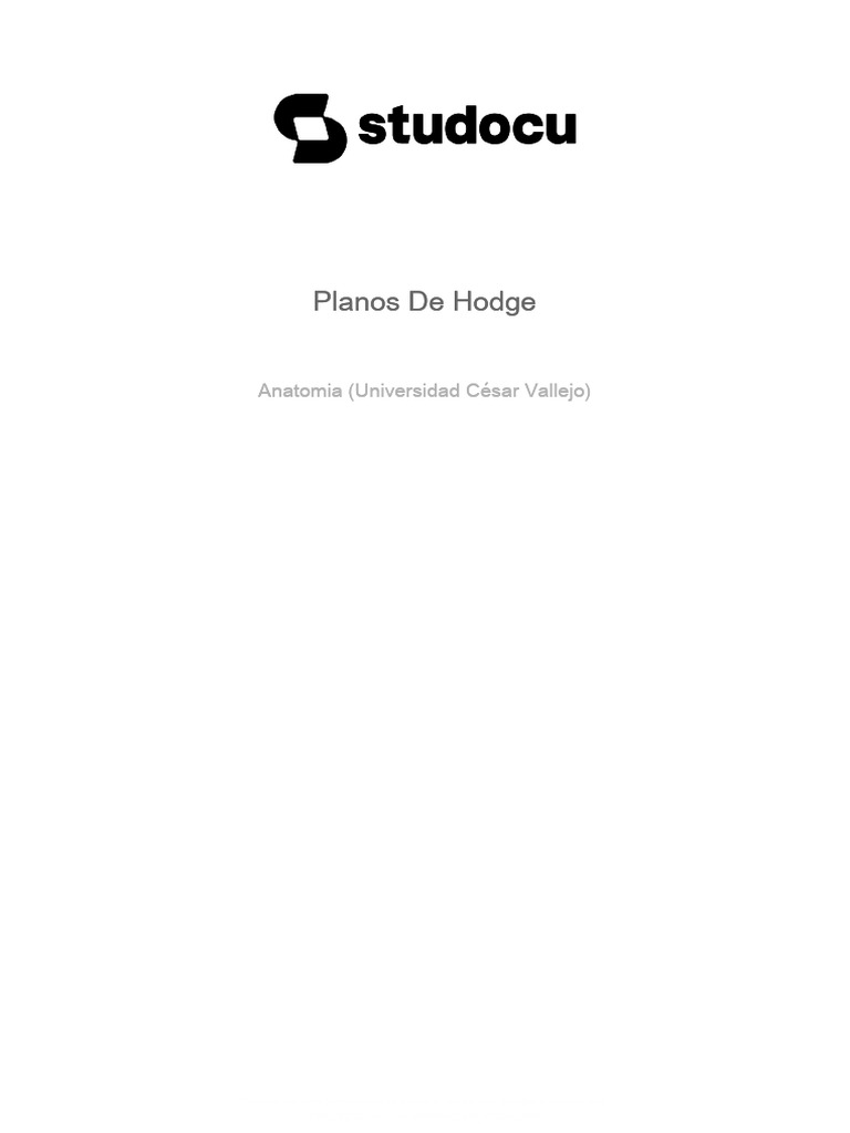 Planos de Hodge | Descargar gratis PDF | Pelvis | Sistema ...