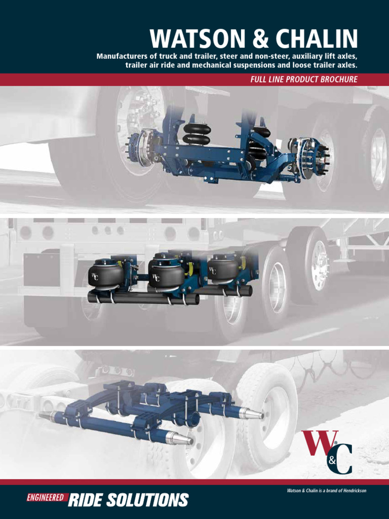 Watson-Chalin-Flyer-Full-Product-Line-2019 (1) | PDF | Axle | Trailer ...
