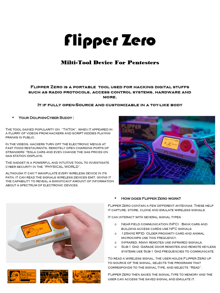 Flipper Zero Activity NSC | PDF | Bluetooth | Wi Fi