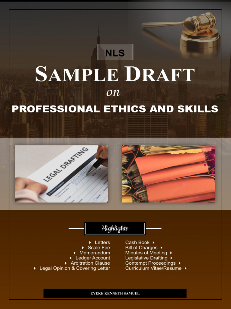 Drafts On Professional Ethics | PDF | Lawyer | Memorandum