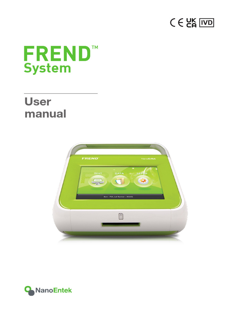 FREND User Manual NanoEntek | PDF