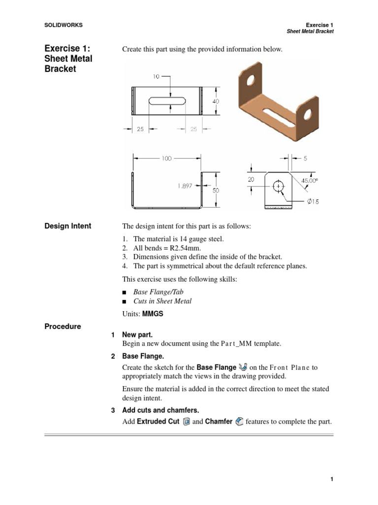 model excercise | PDF | Sheet Metal | Metalworking
