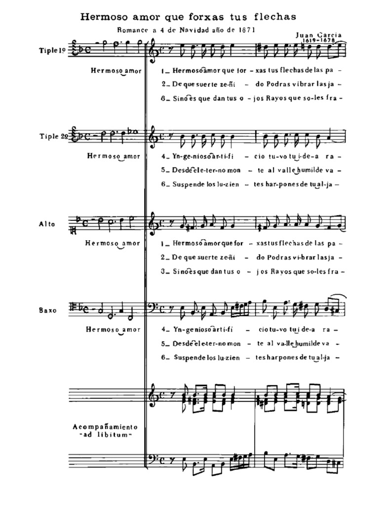Hermoso Amor Que Forxas Tus Flechas | PDF