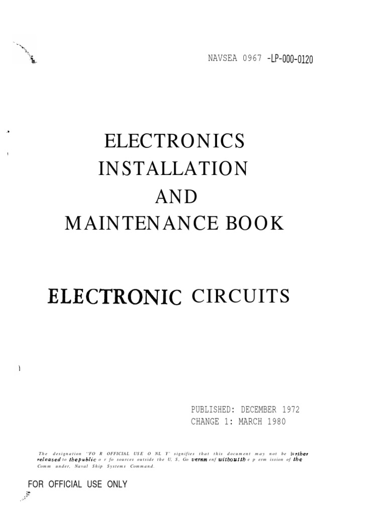 NAVSEA Electronic Circuits Guide | PDF | Rectifier | Logic Gate