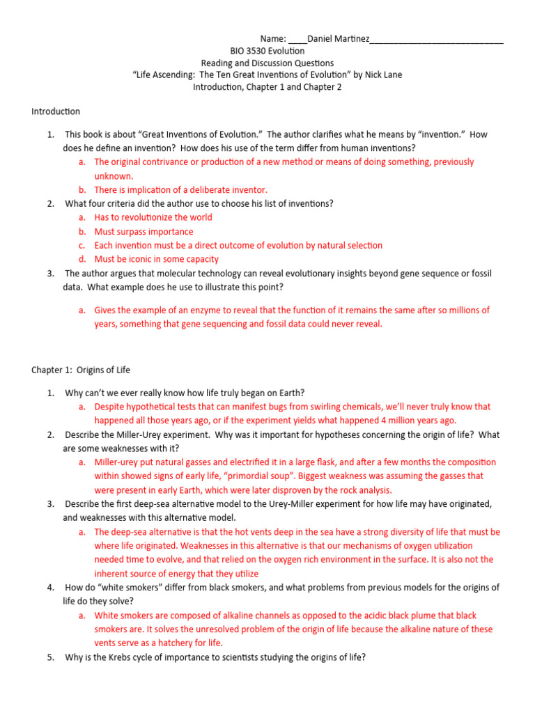 Intro, Ch1, Ch2 | PDF | Genetic Code | Biology