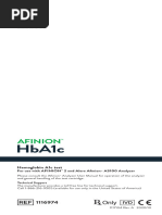Afinion HbA1c - Package Insert | PDF | Glycated Hemoglobin | Medical ...