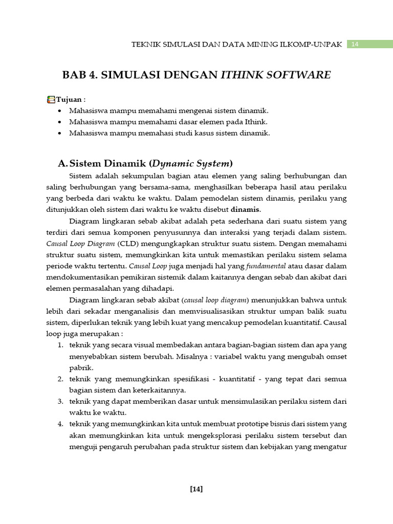 Simulasi Dengan Ithink Software | PDF
