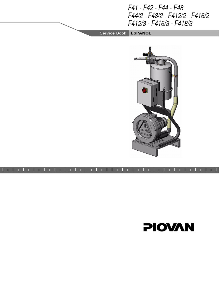 Manual de Servicio Piovan F41-F48 | PDF | Aspiradora | Materiales