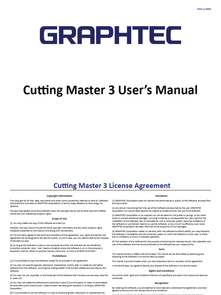 Cutting Master 3 User's Manual | Download Free PDF | Adobe Creative Suite | Installation ...