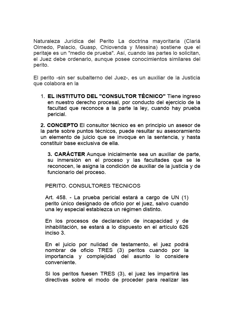 PERITOS | PDF | Testigo experto | Juez