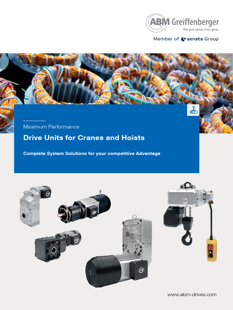 ABM Electric Motors for Hoisting Solutions | PDF | Power Supply ...