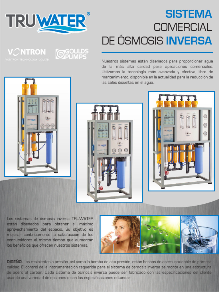 OSMOSIS INVERSA TruWater NEW | Descargar gratis PDF | Ósmosis ...