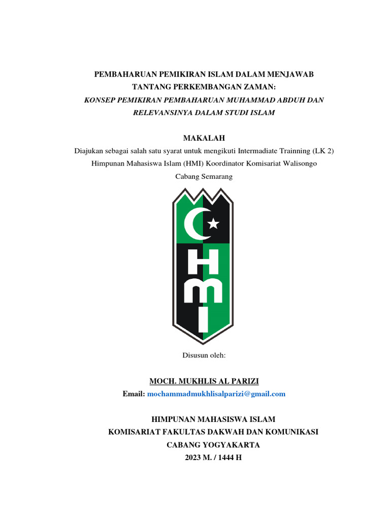 Makalah LK 2 - Studi Gerakan Islam - Moch. Mukhlis A | PDF