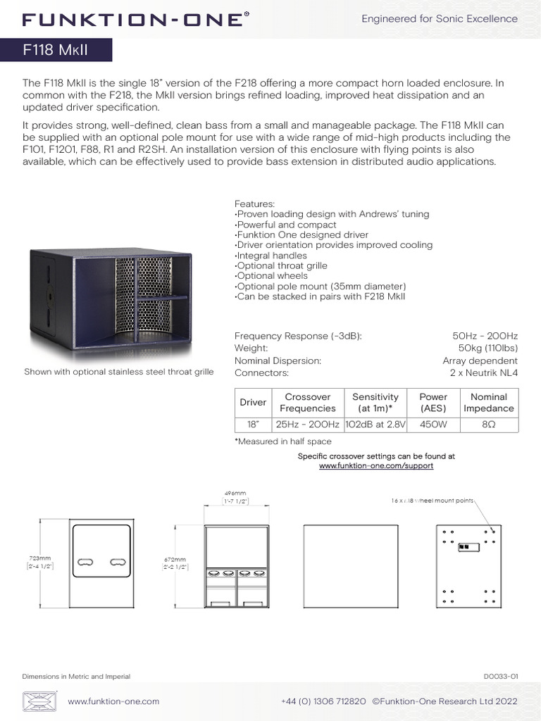F118 MkII Specifications and Features | PDF | Manufactured Goods ...