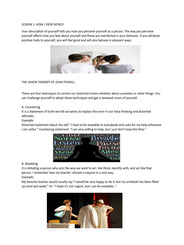 Lesson 1 | PDF | Self-Improvement