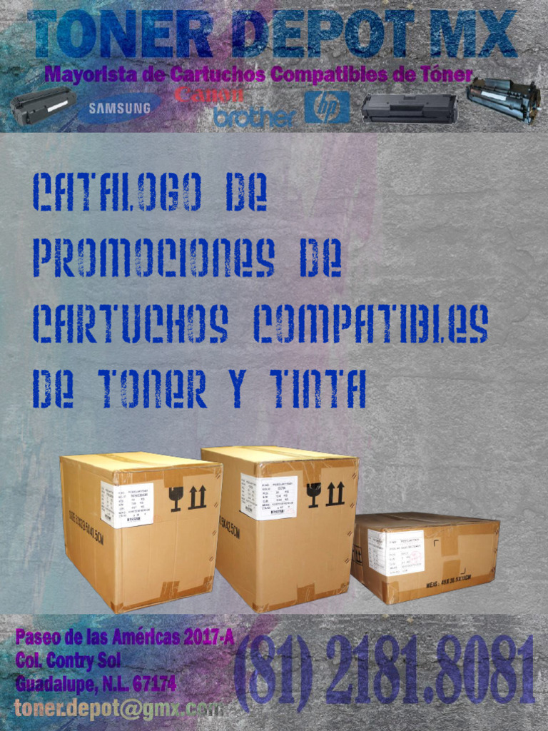 Catálogo de Cartuchos de Toner Compatible | PDF | Tarjeta de débito ...