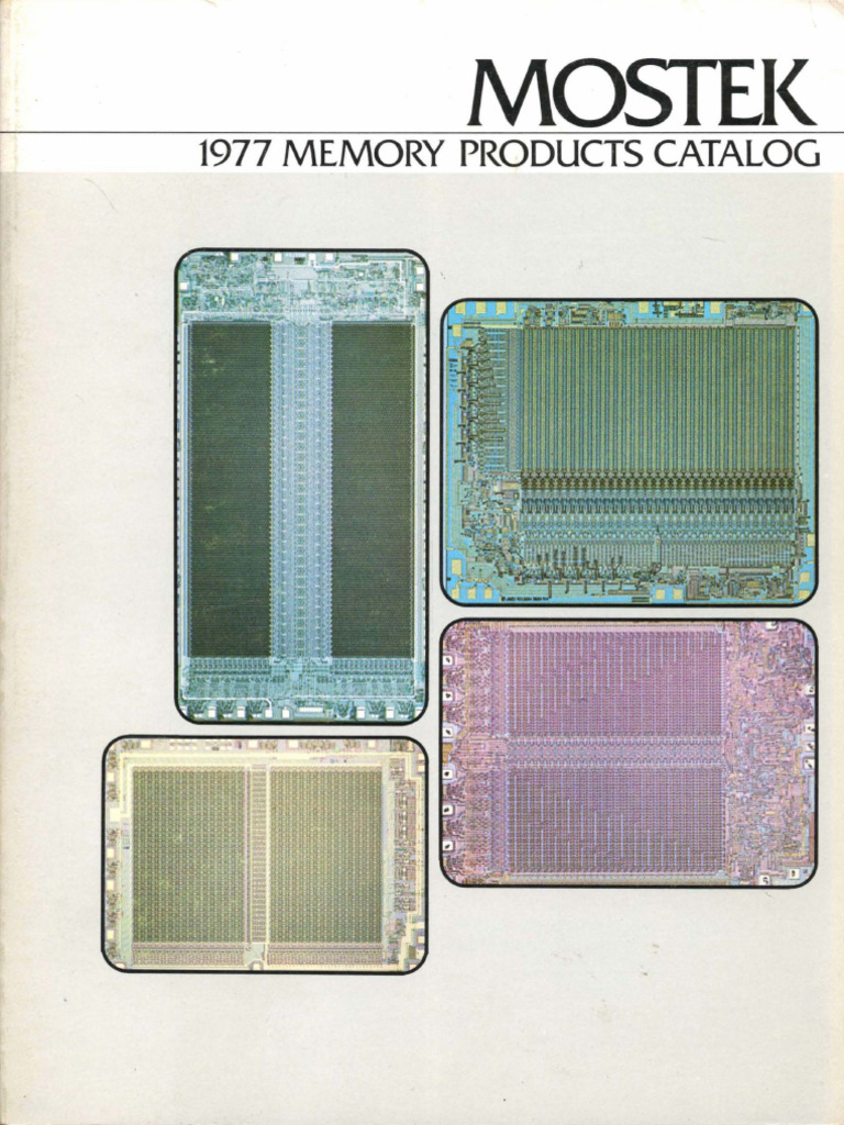 1977 Mostek Memory Products | PDF | Random Access Memory | Logic Gate