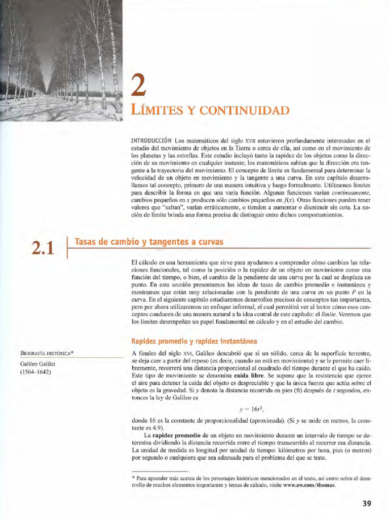 Cap 2 - Thomas-Calculo Una Variable | PDF | Velocidad | Velocidad