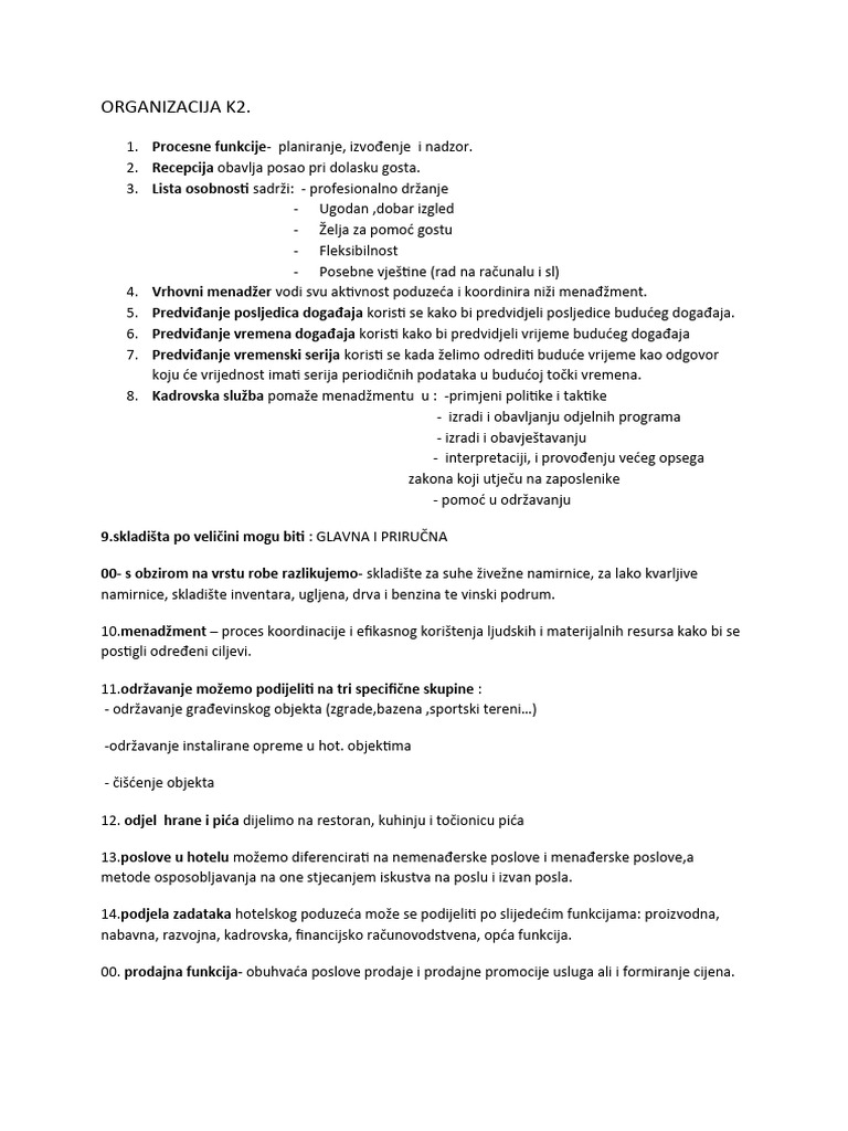 Organizacija K2 2019 | PDF