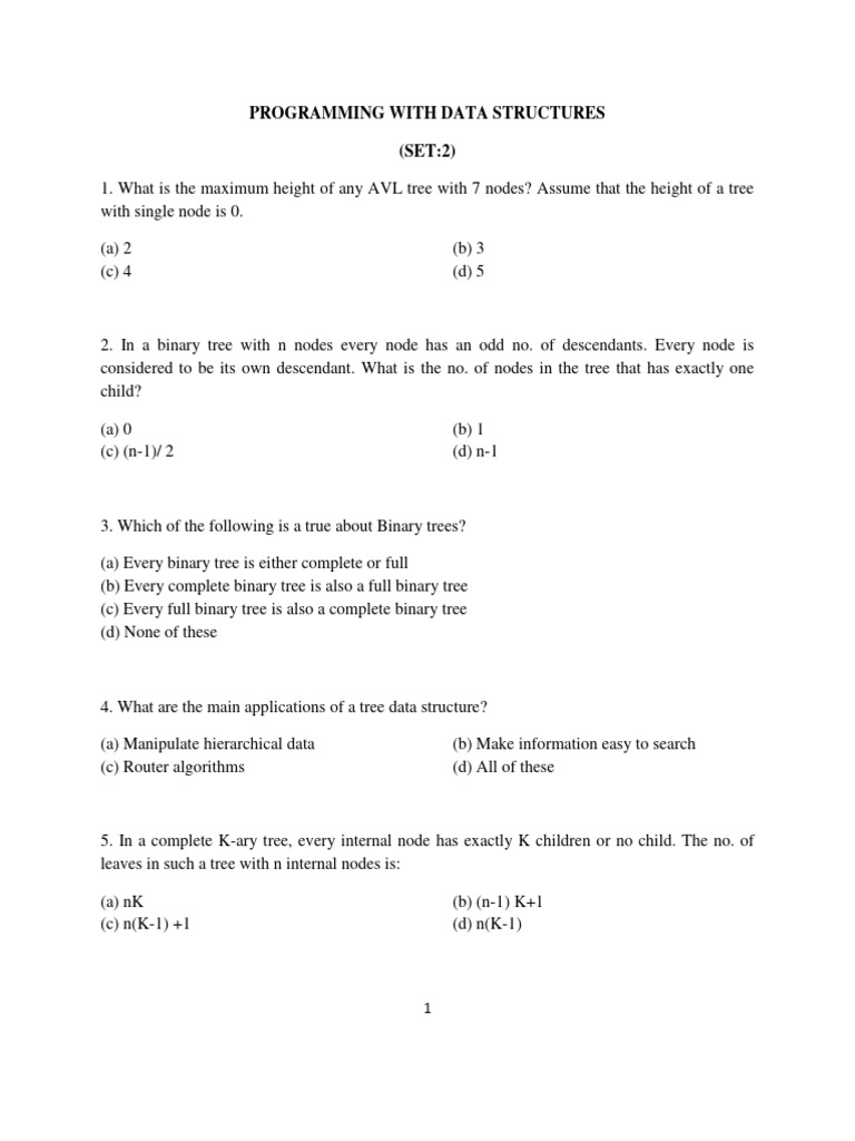 CDS Q2 | PDF | Algorithms And Data Structures | Information Retrieval