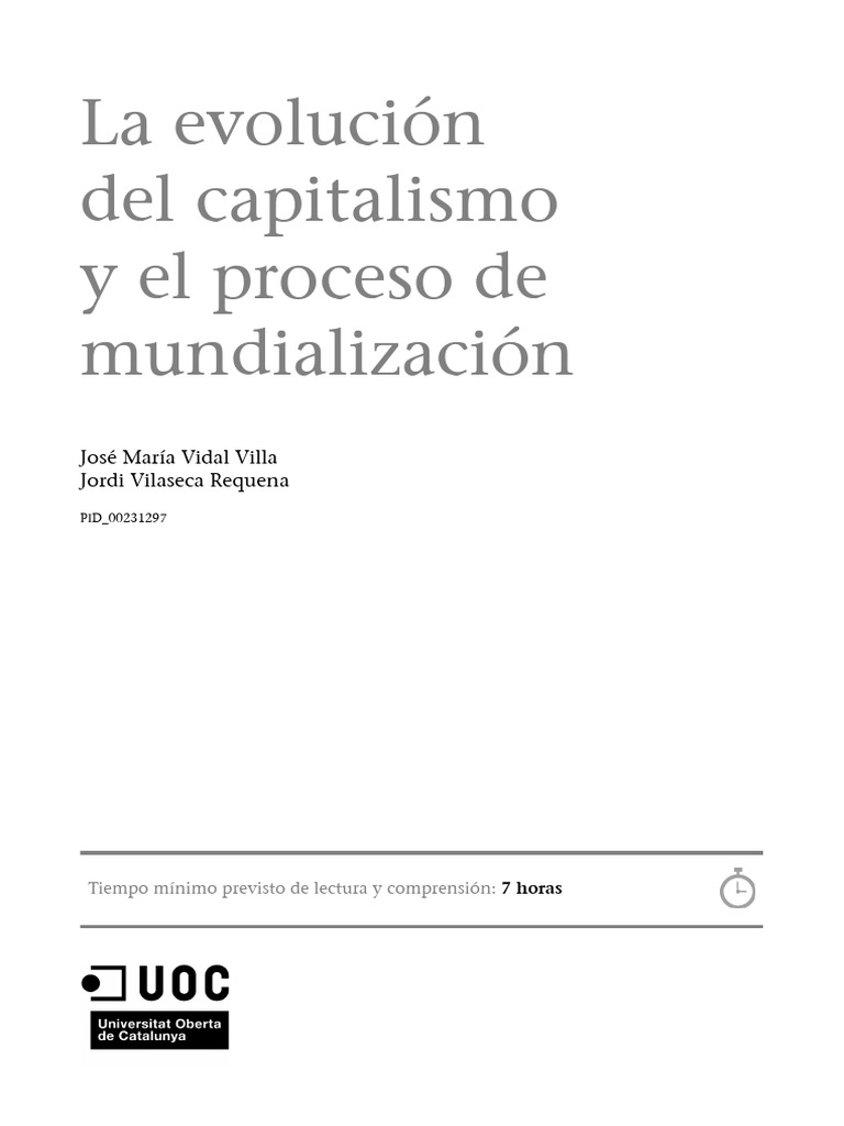 Modulo 1 | PDF | Capital (economía) | Capitalismo